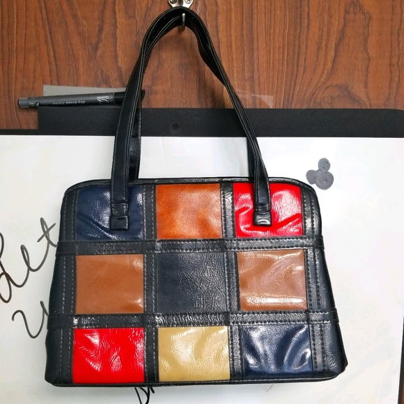 Vintage | Bags | Vintage 6s Colorblock Purse | Poshmark